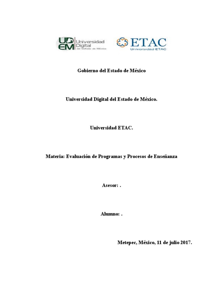 Tarea Sem2 He | PDF | Evaluación | Plan de estudios