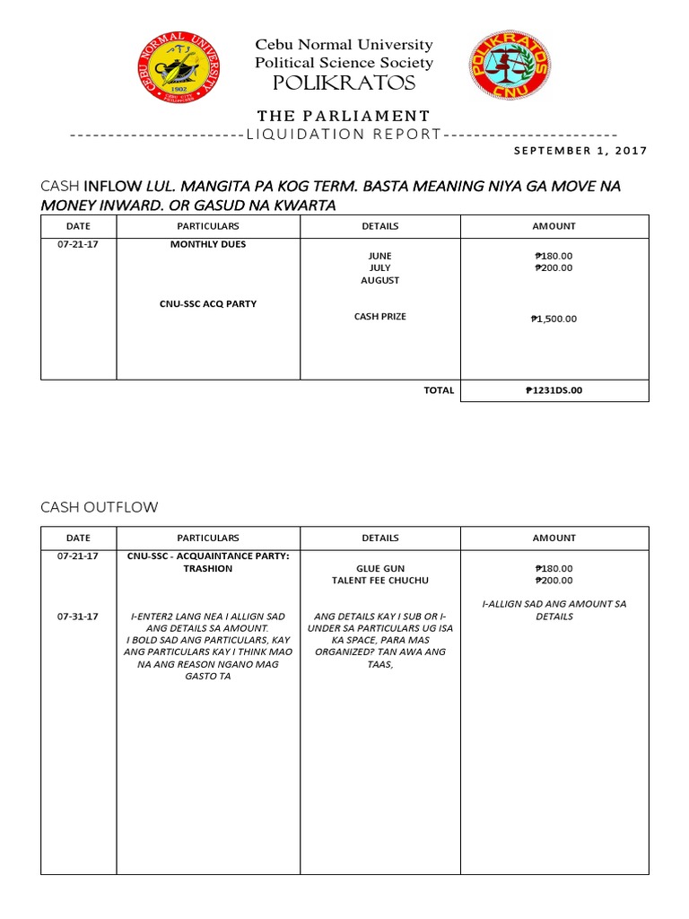 Liquidation Format | PDF | Business