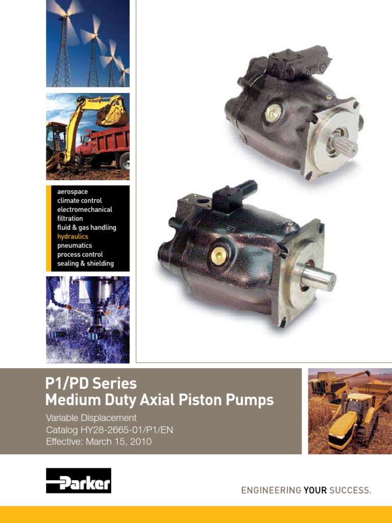 Parker Serie P1+PD | PDF | Pump | Viscosity