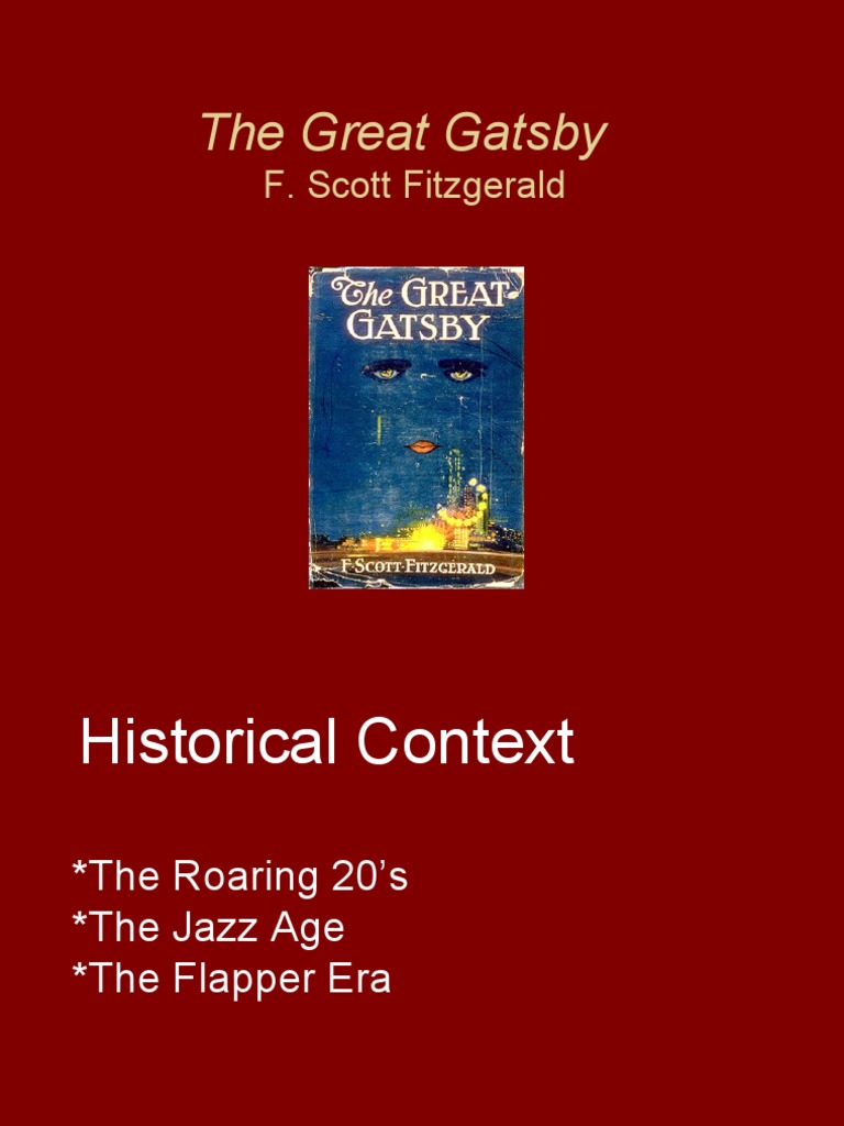 Great Gatsby Presentation Final | PDF