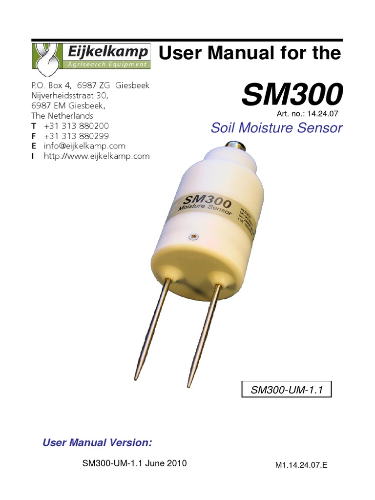 Manual SM300 | PDF | Electromagnetic Compatibility | Salinity