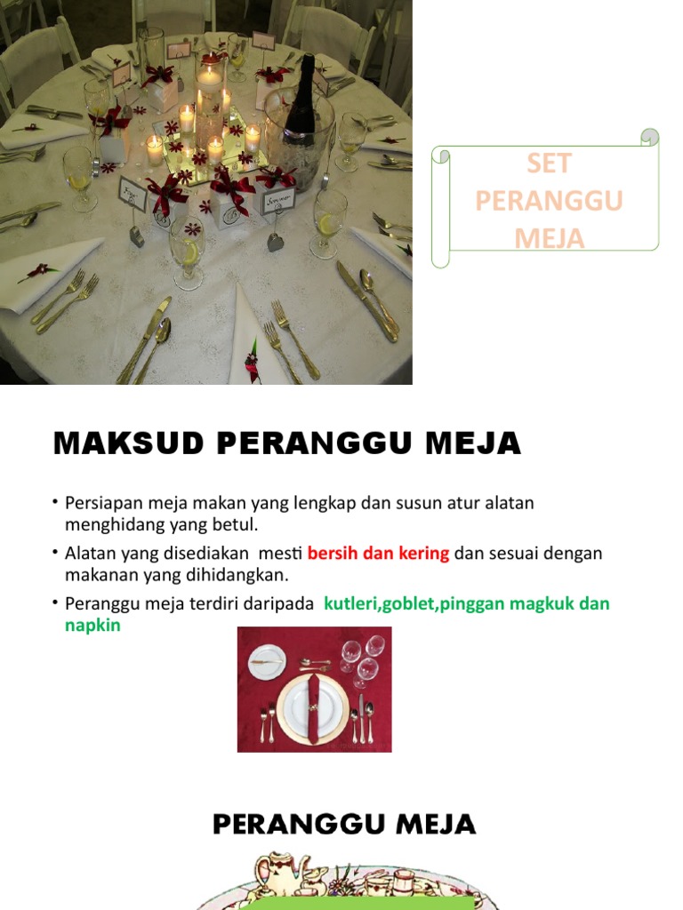 Peranggu Meja | PDF