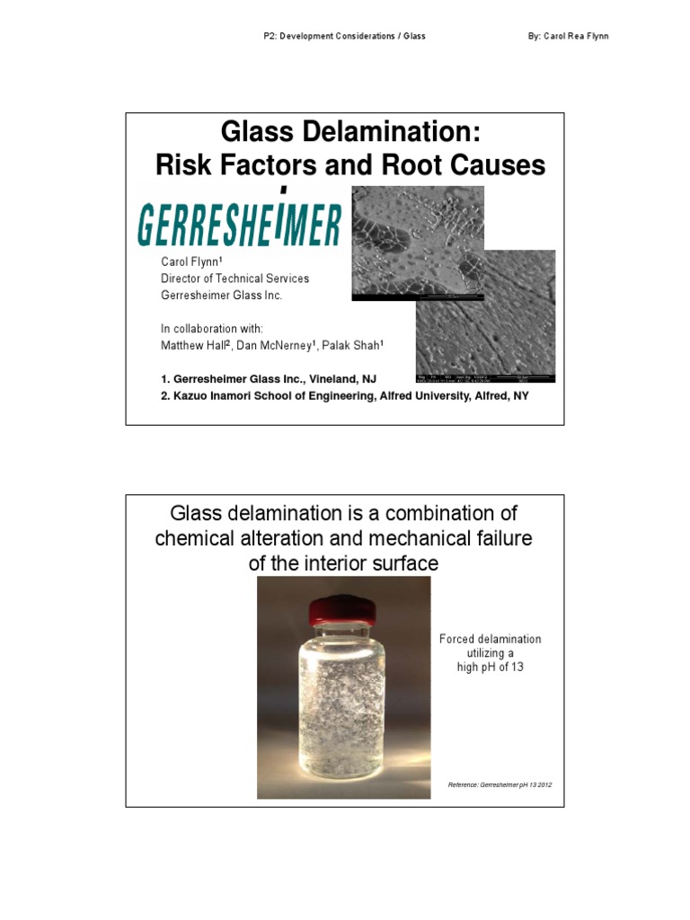 Delamination PDA Pres | PDF | Glasses | Scanning Electron Microscope