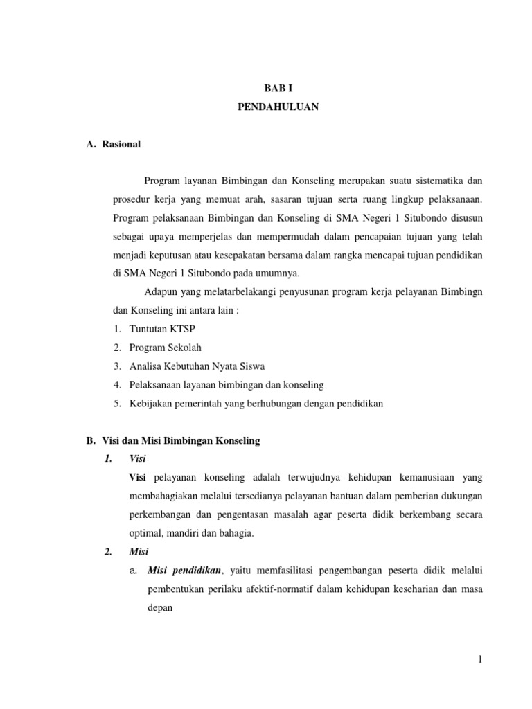 Penyusunan Program BK | PDF