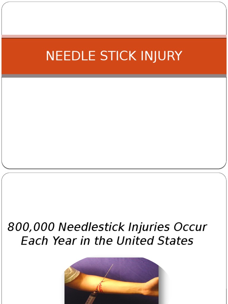Needle Stick Injury | PDF