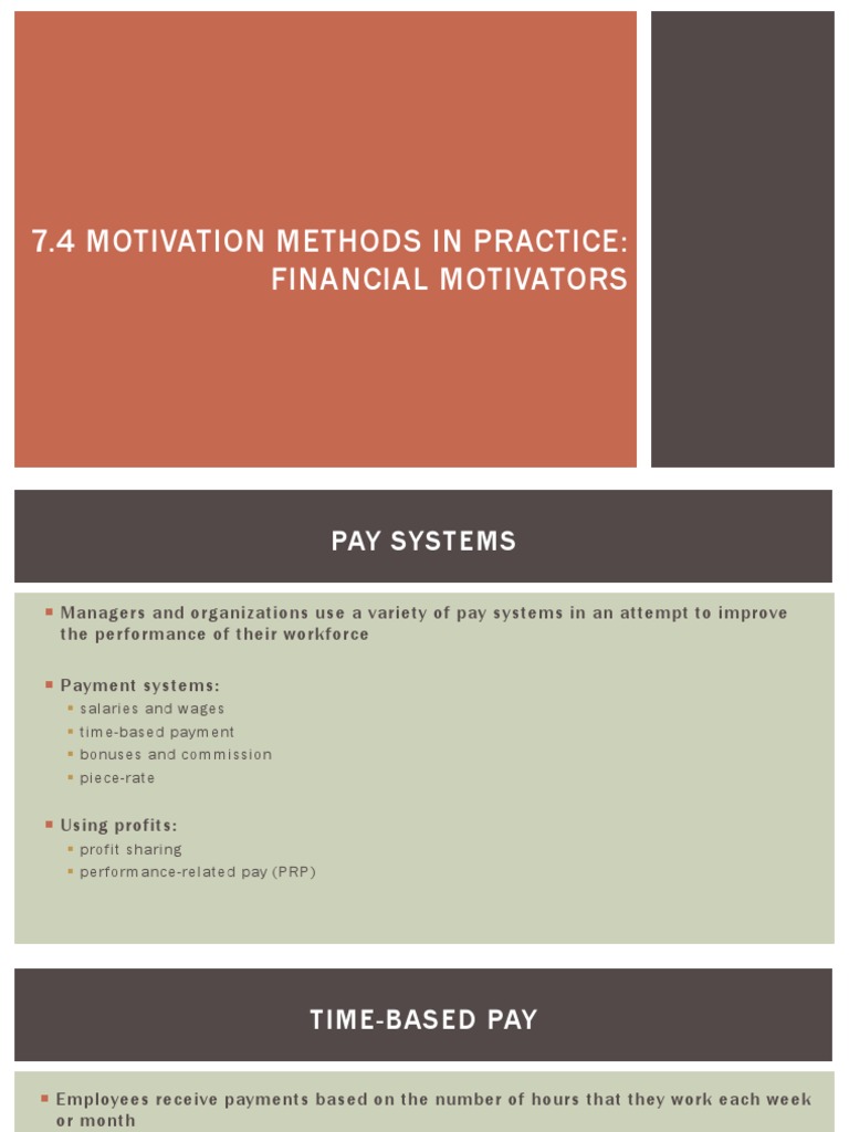 Management 7 4 5 | PDF | Employment | Motivation