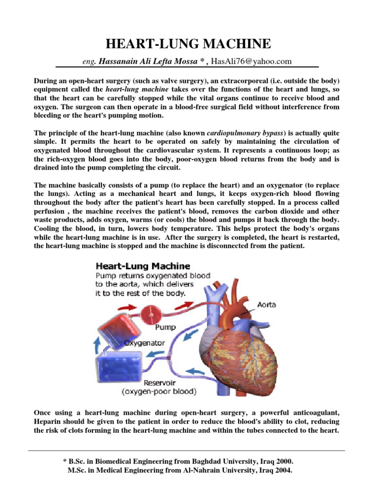 Heart-Lung Machine | PDF | Medicine | Medical Specialties