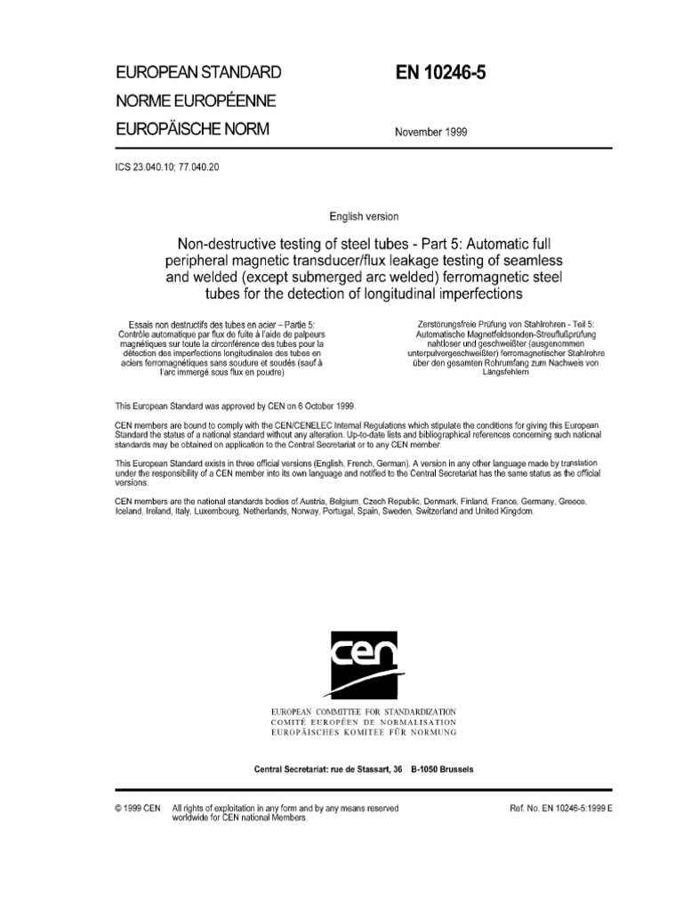 En 10246-5 PDF | PDF