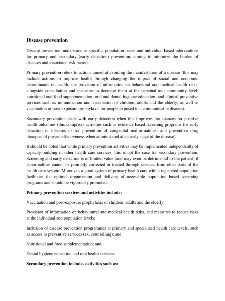 Health Promotion | Preventive Healthcare | Health Promotion