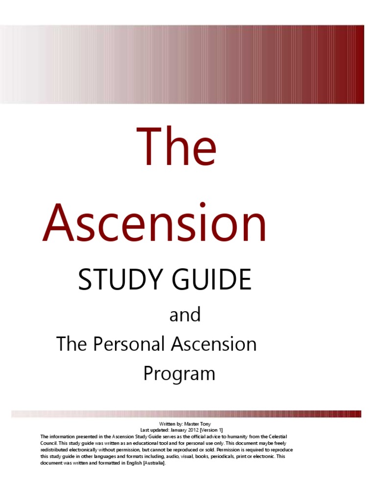 Ascension Study Guide PDF | PDF | Plane (Esotericism) | Soul