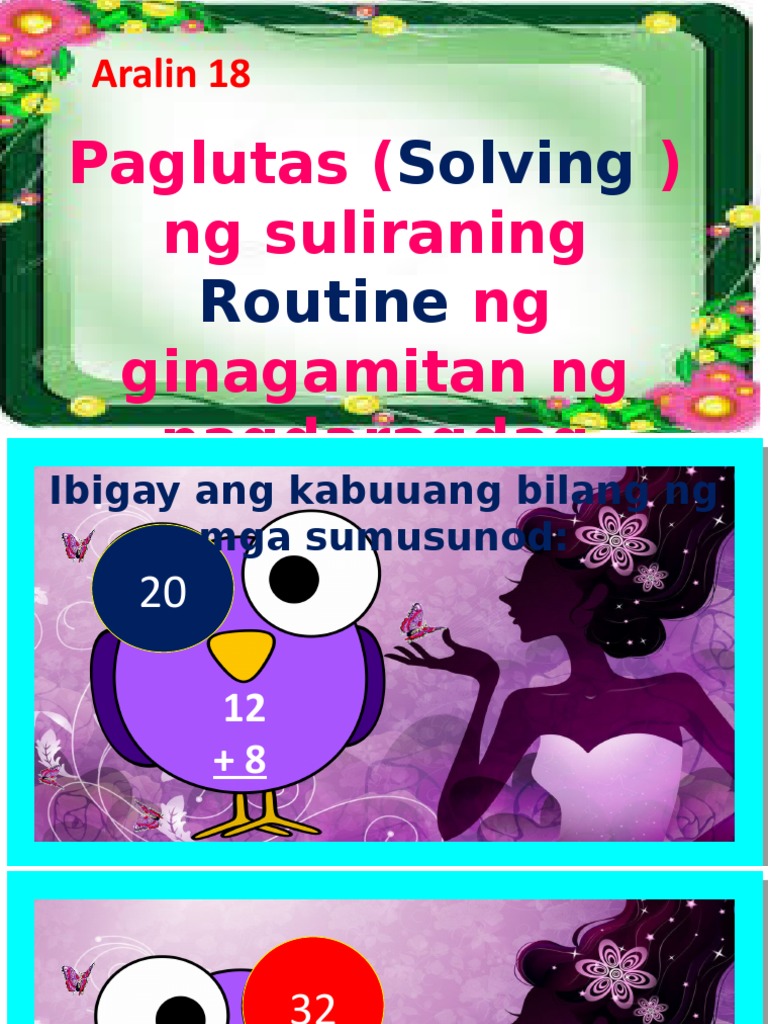 1.lesson 18 - Solve Routine Problems Involving Addition-1 | PDF