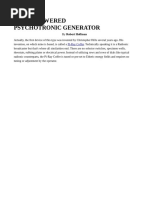 Psionic Generator: Pattern Book | PDF | Microwave | Brain