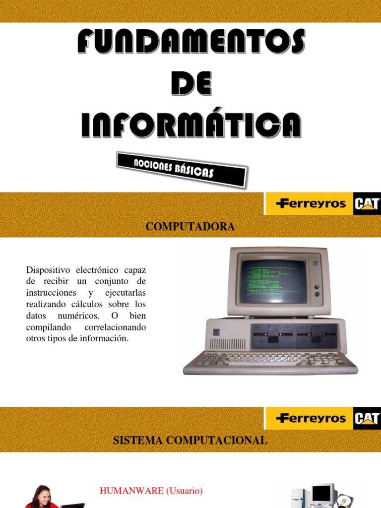 Fundamentos de Informatica | PDF | Periférico | Hardware de la computadora