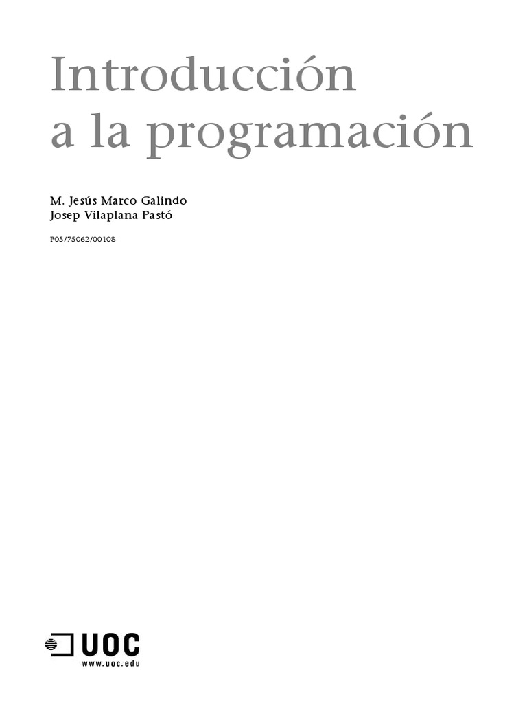 Módulo 4. Introduccion A La Programacion PDF | PDF | Algoritmos | Lenguaje de programación
