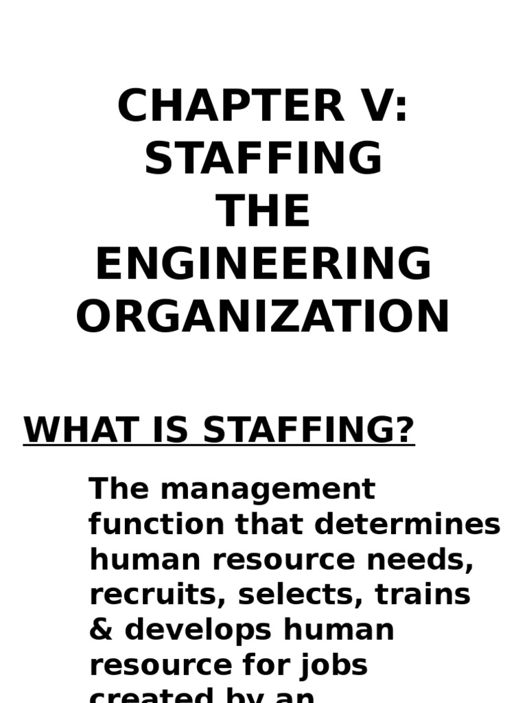 Staffing THE Engineering Organization | PDF | Time Series | Forecasting