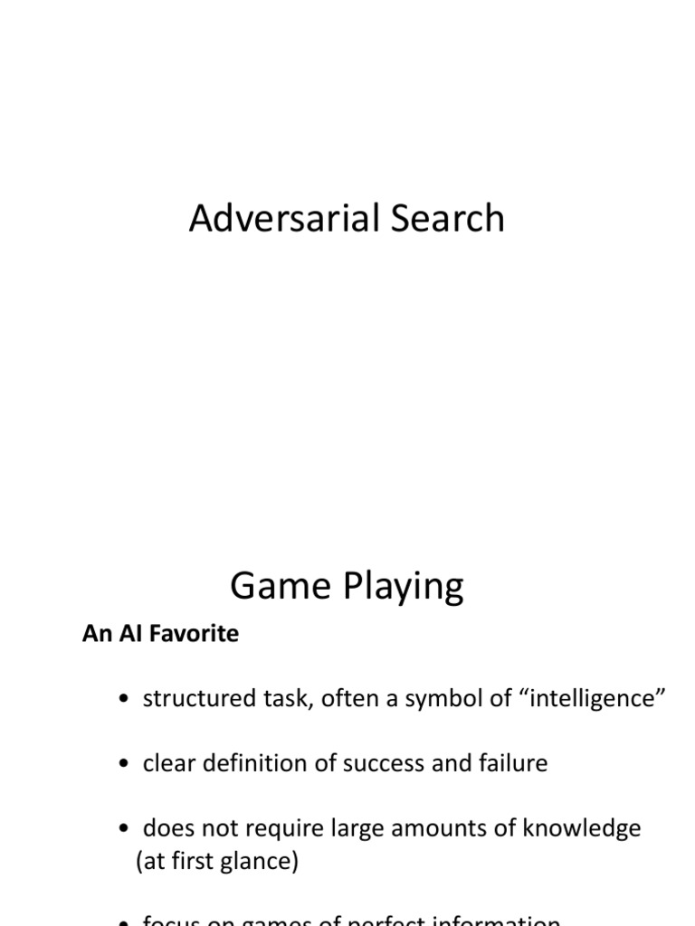 06 Adversarialsearch | PDF | Theoretical Computer Science | Algorithms ...
