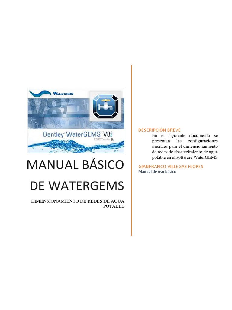 Manual WaterGems | PDF | Agua | Simulación