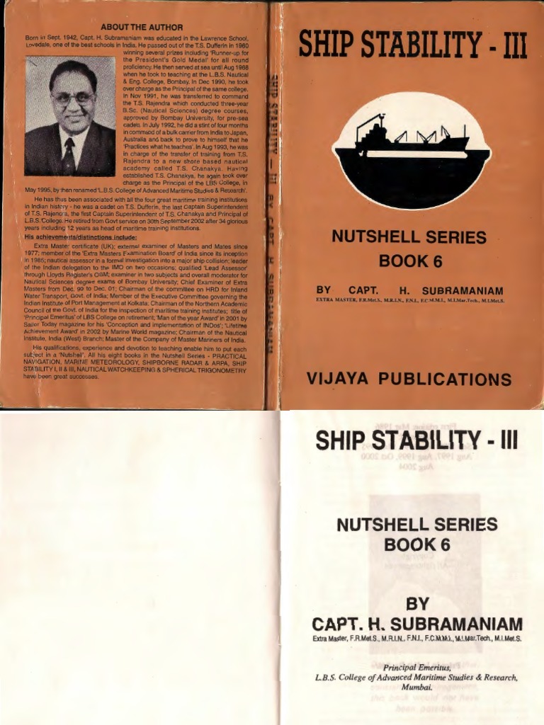 Ship Stability III by Capt-Subramaniam PDF | PDF | Water Transport ...