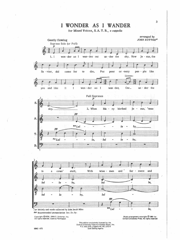 I Wonder as I Wander - John Rutter | Entertainment (General)