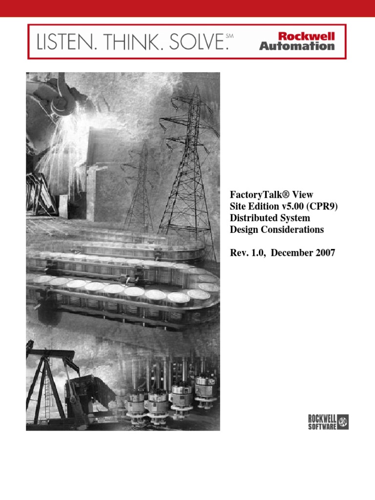 FactoryTalk View SE v5 0 (CPR9) Distributed System Design ...