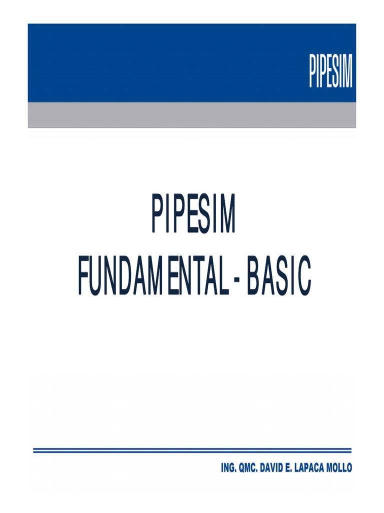 Introduccion A Pipesim | PDF | Simulación | Petróleo