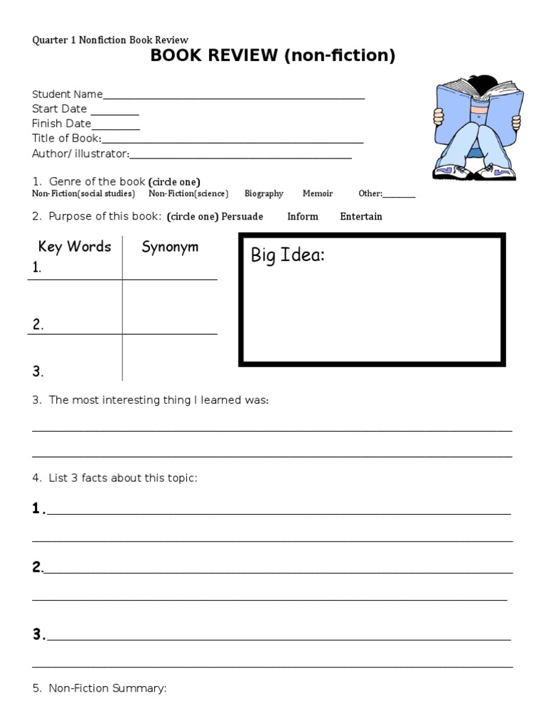 Book Review Nonfiction 1st Quarter 1 | PDF | Non Fiction | Cognition