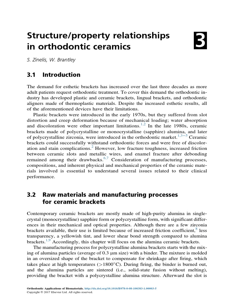 3 Structure Property Relationships in Orthodontic Ceramics 2017 ...