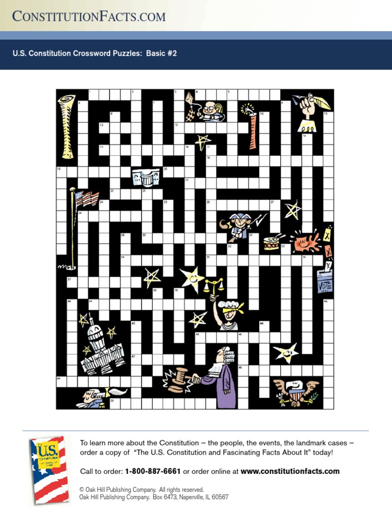 Constitution Crossword Basic | PDF | Federal Government Of The United ...