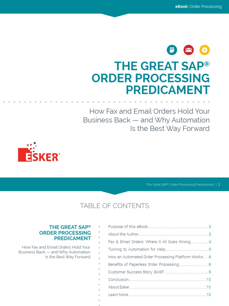 001 Esker Ebook F2o Sap-Us | PDF | Electronic Data Interchange ...