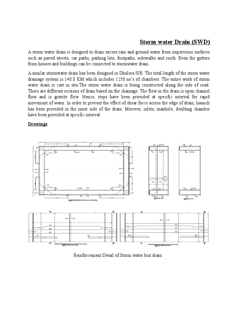 Stormwater Drain | PDF | Drainage | Concrete