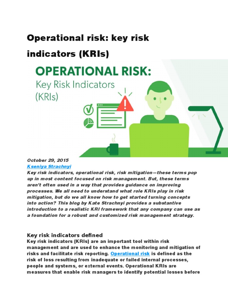 Operational Risk | PDF | Operational Risk | Risk Management