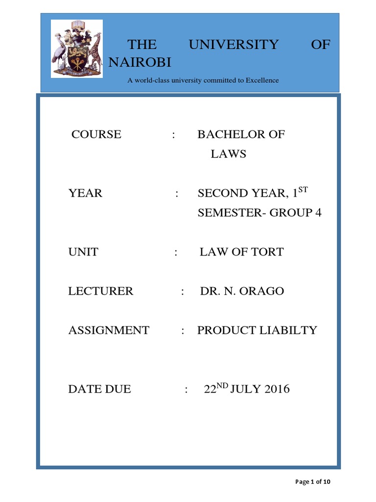 hjbj.docx | Product Liability | Negligence