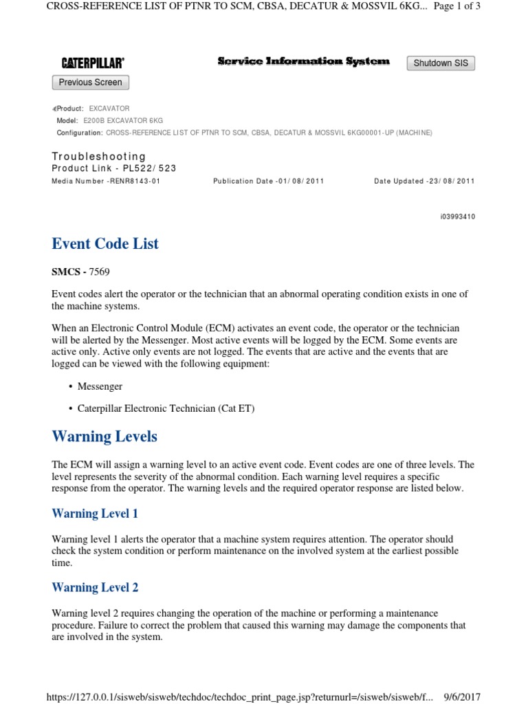 Event Code List | PDF | Systems Engineering | Computing