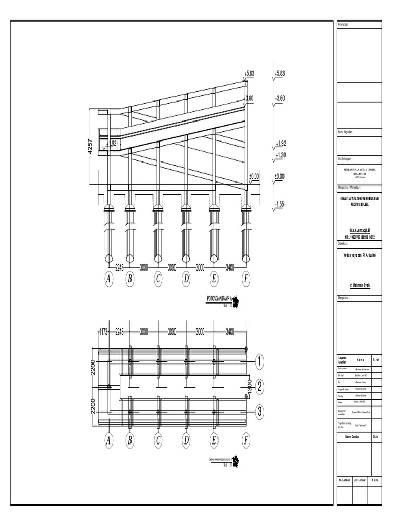 Denah Dan Potongan Ramp | PDF