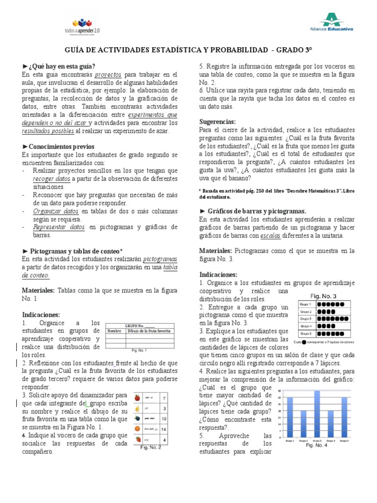 Actividades de Estadística para Niños | PDF | Aleatoriedad | Estadísticas