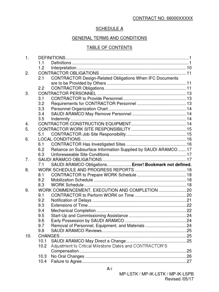 Schedule A | Download Free PDF | General Contractor | Specification (Technical Standard)