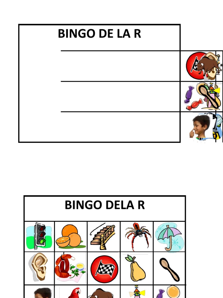 Bingo de La R Simple | PDF