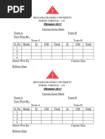 Score Sheet SBP Brain PDF | PDF | Referee | Athletic Sports