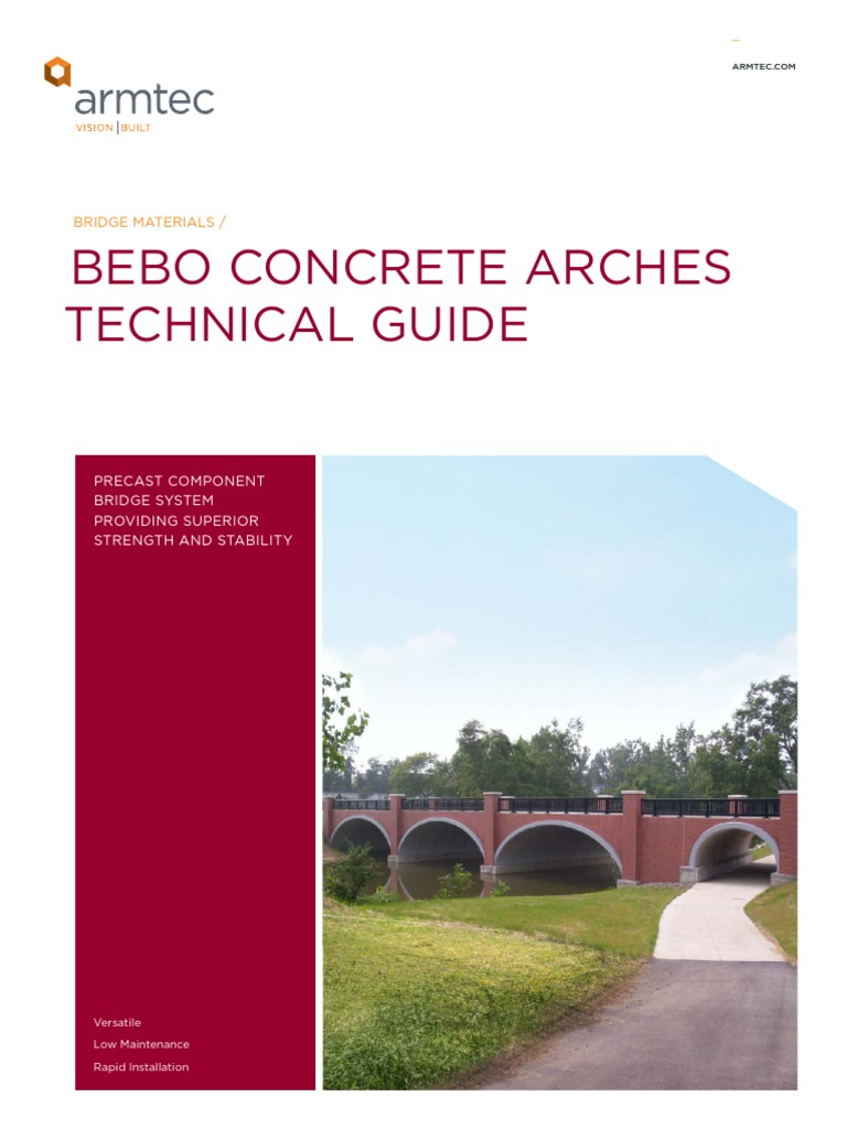 Bebo Concrete Arches Technical Guide: Bridge Materials | PDF | Precast ...