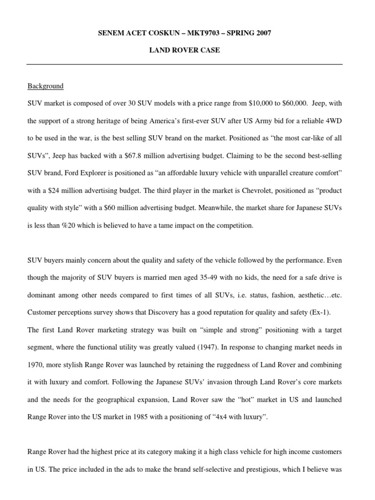 Land Rover | PDF | Sport Utility Vehicle | Brand