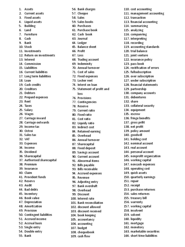 200 Accounting Terms | PDF | Revenue | Accrual