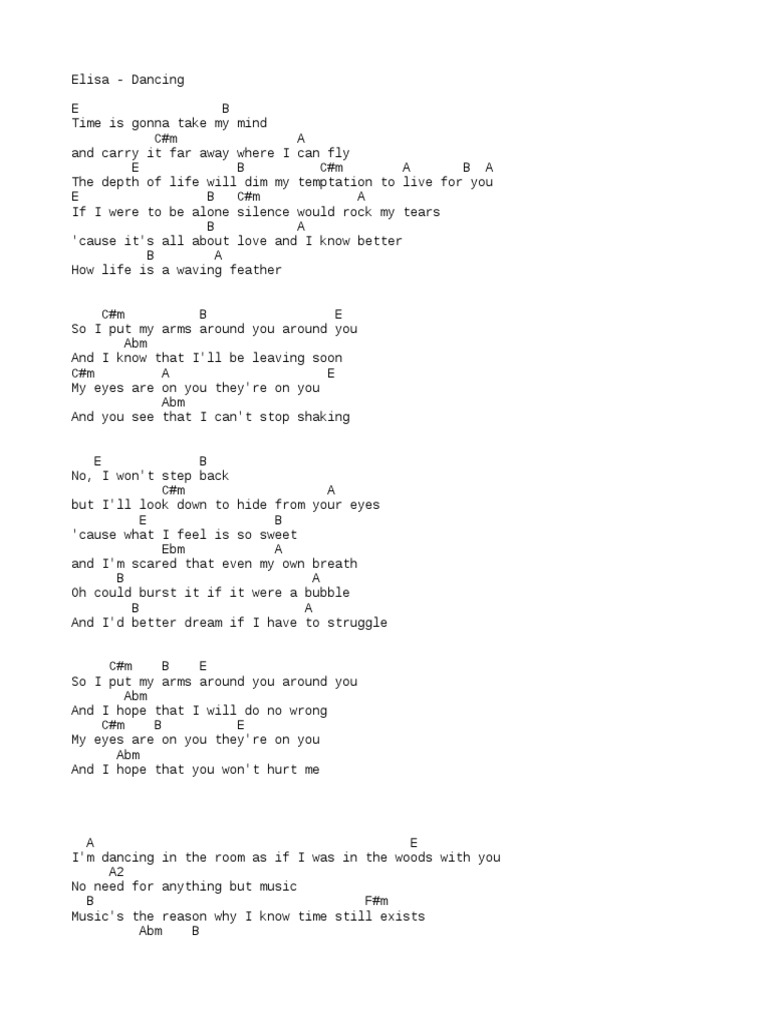 Elisa - Dancing | PDF