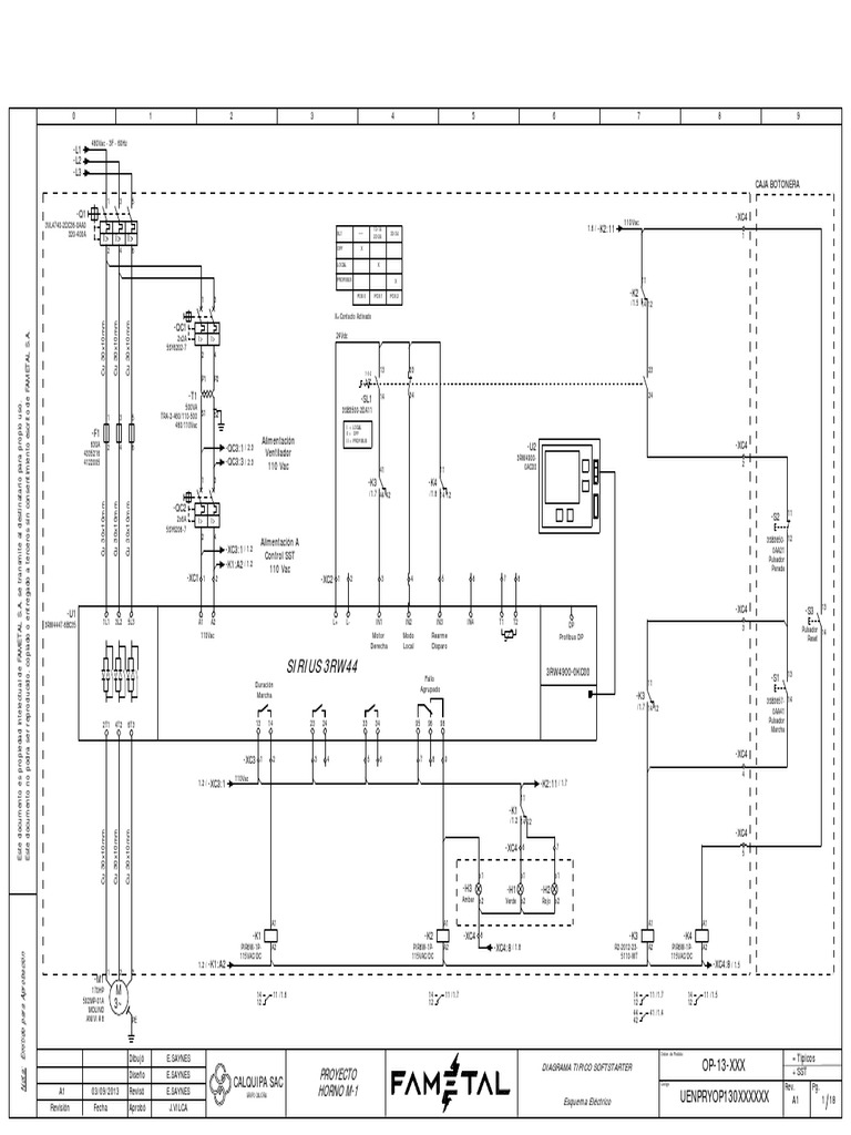 Diagrama Tipico Softstarter Sirius 3rw44 | PDF | Protocolos de capa física | Redes de computadoras