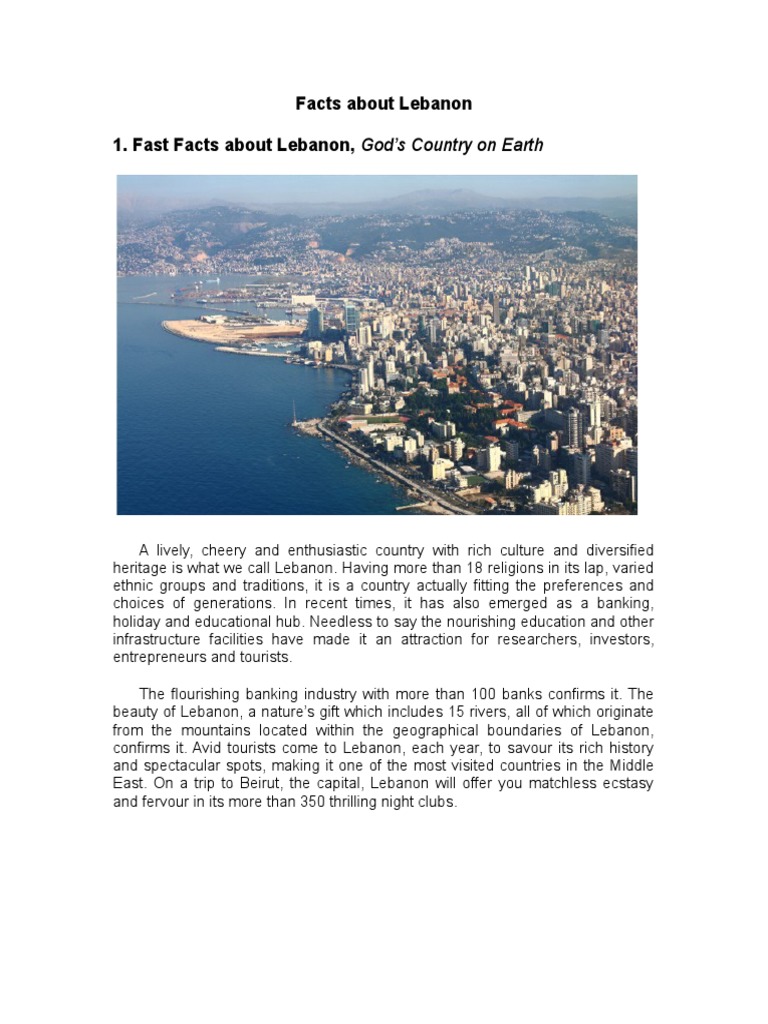 Facts About Lebanon | Download Free PDF | Lebanon | Hezbollah