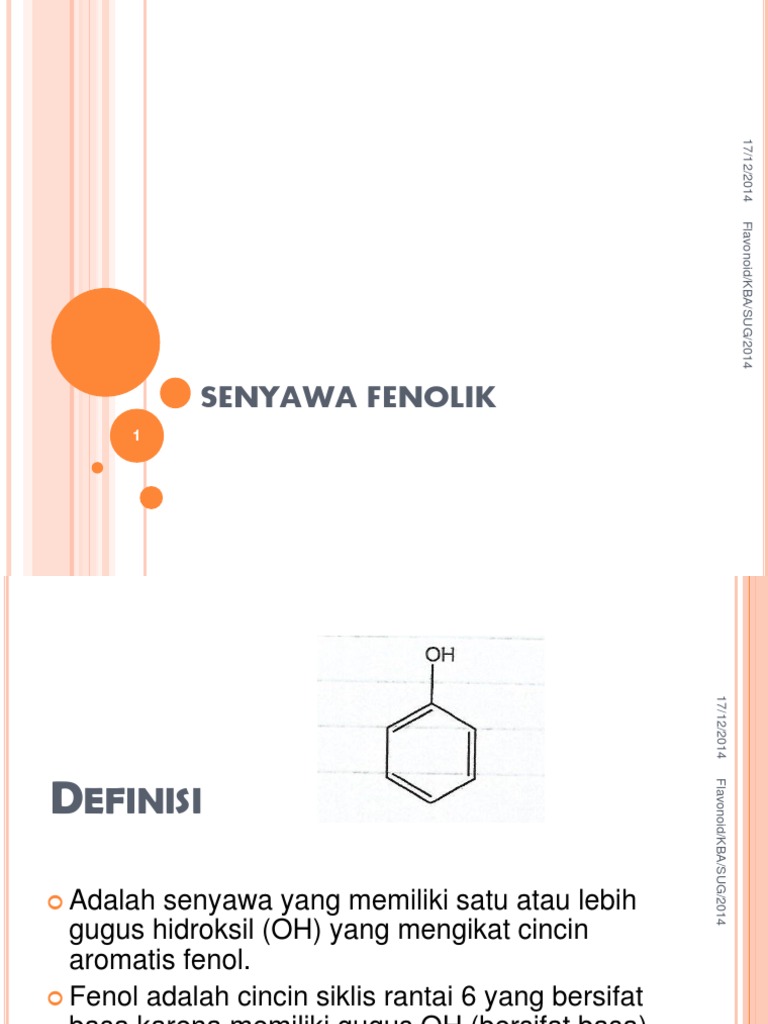 Klasifikasi dan Struktur Senyawa Fenolik | PDF | Sains & Matematika