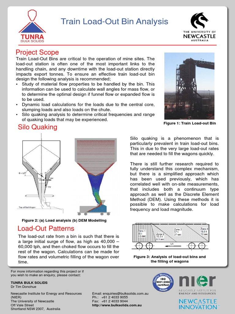 Train Load-Out Bin Analysis and Design | PDF | Mechanics | Materials ...
