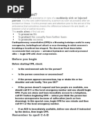 Red Cross Skills Checklist | PDF | Cardiopulmonary Resuscitation | Burn