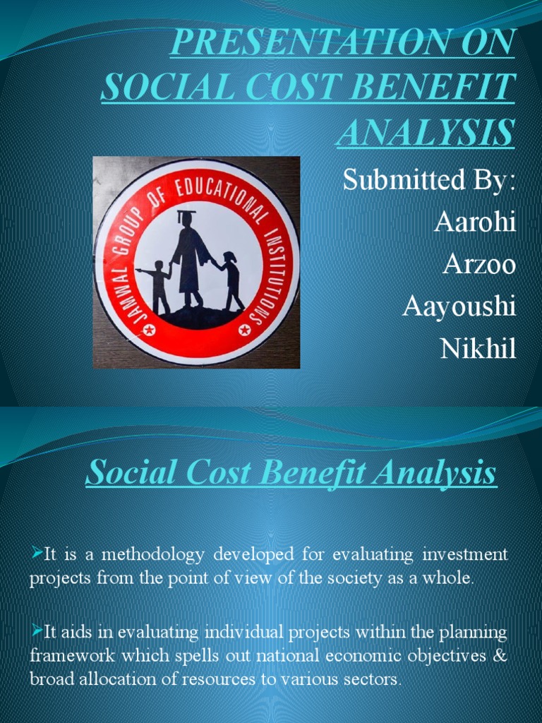 Social Cost Benefit Analysis Overview | PDF | Cost–Benefit Analysis ...
