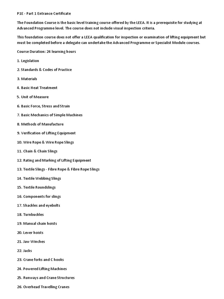 Leea p1 Course Outframe Structure | PDF | Business