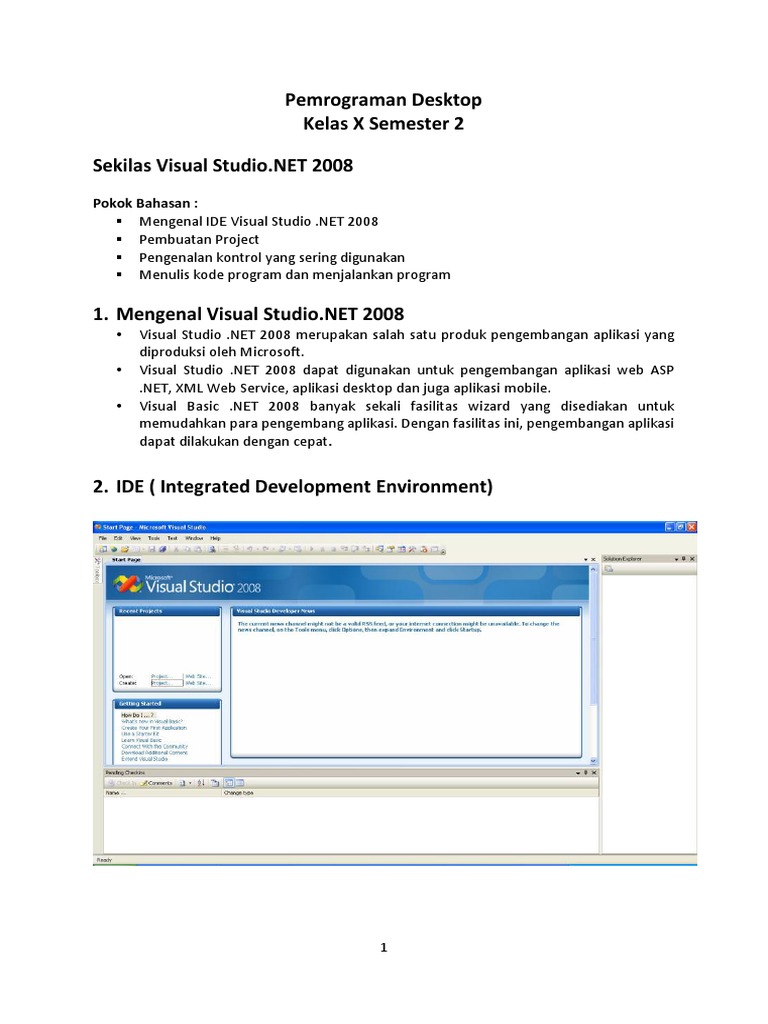 MODUL Pemrograman Desktop | PDF